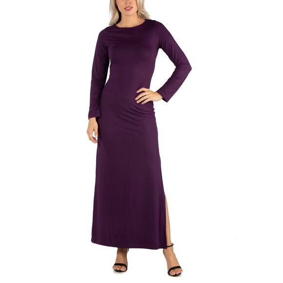 24/7 Comfort Apparel | Dresses | 24seven Comfort Apparel Purple Form ...